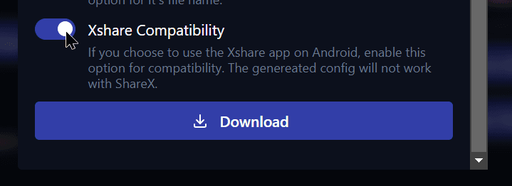 Android: xshare – Docs – Zipline
